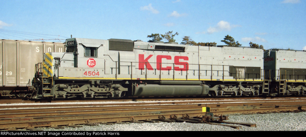 KCS 4504 X-SP 6780 XX-SP 9191 SD45-3 rebuilt from SD45T-2 in CSX Gentilly Yard in New Orleans LA ...